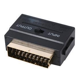 Tulp Verloopstekker - Scart naarTulp, Audio en Video, schakelaar , Verguld.