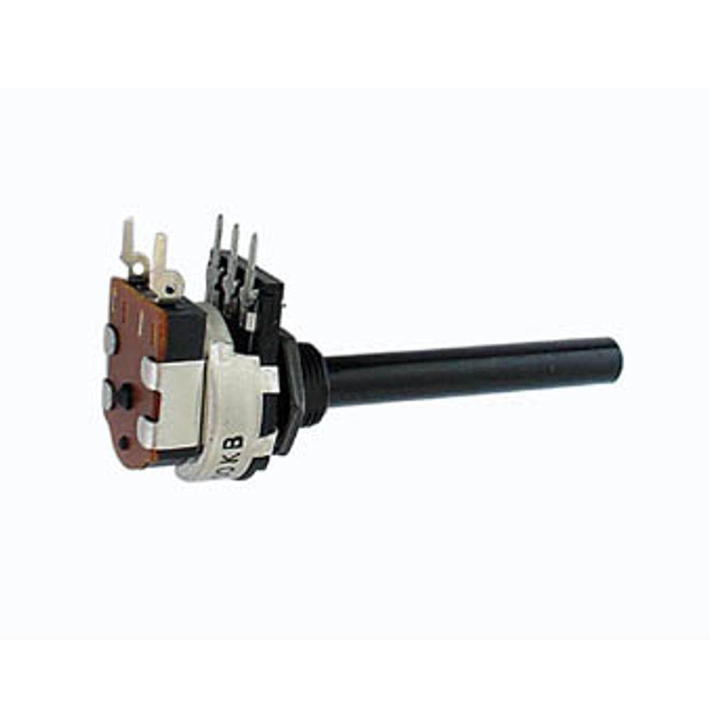 POTMETER MONO LOG 4K7 WITH SWITCH - Potmeter mono log 4k7 with switch