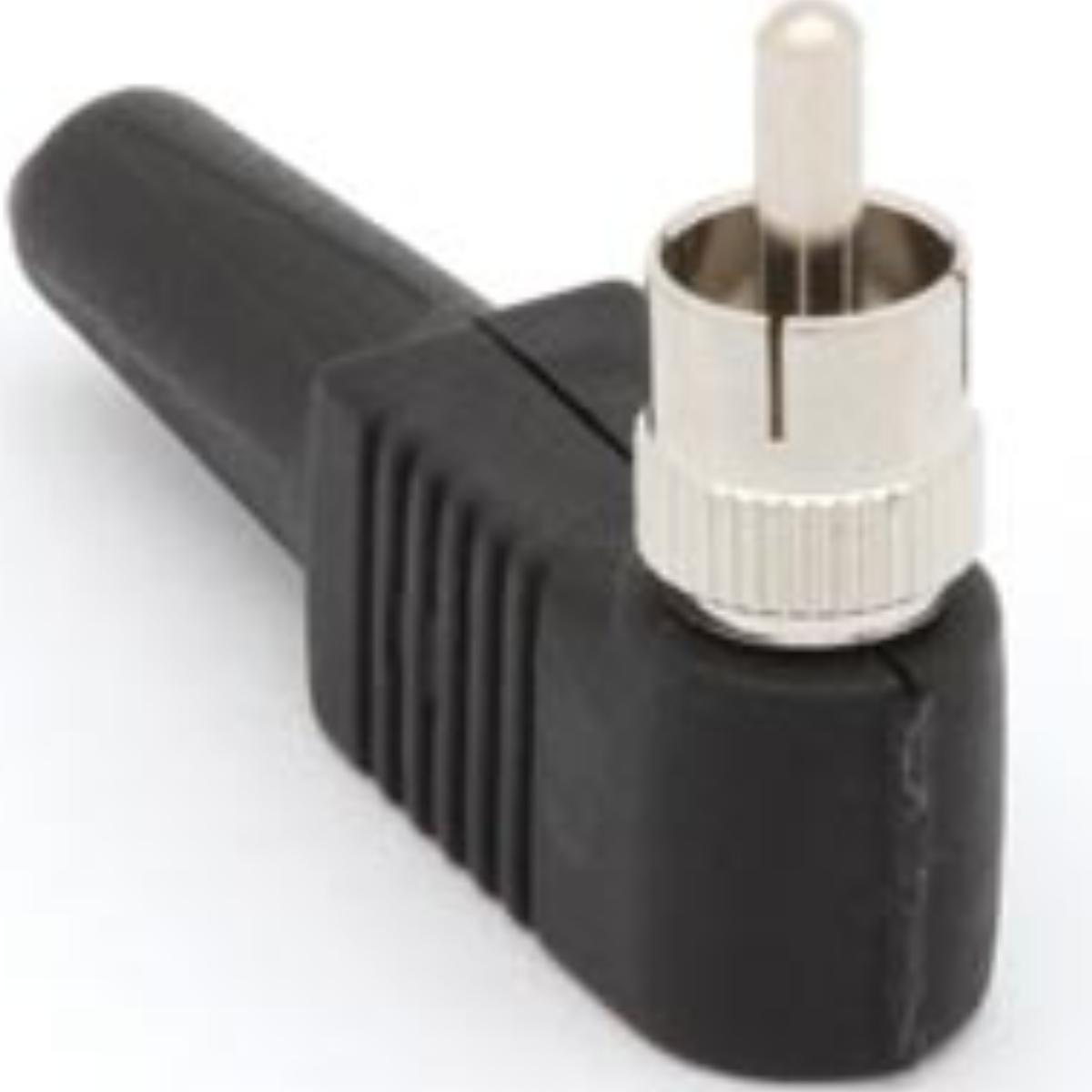 Tulp Stekker - Tulp stekker, Female, Plastic, Zwart.