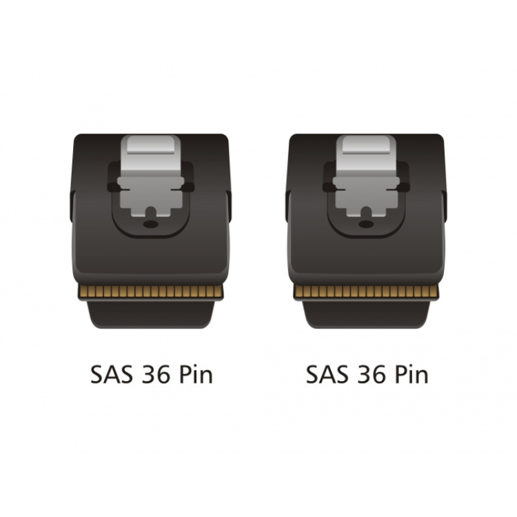 Kabel SAS int. 36pin-Mini SAS 36pin 1m - This 1m mini SAS cable SFF ...