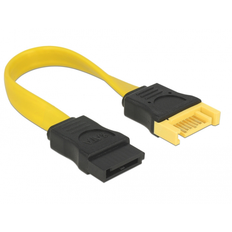 Kabel SATA 100cm gelb Verlängerung St/Bu - This SATA cables by Delock ...