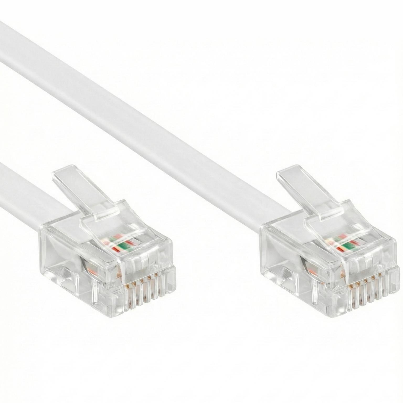 RJ11 kabel 10 meter Winkel: Bestel goedkoop uw 10 meter