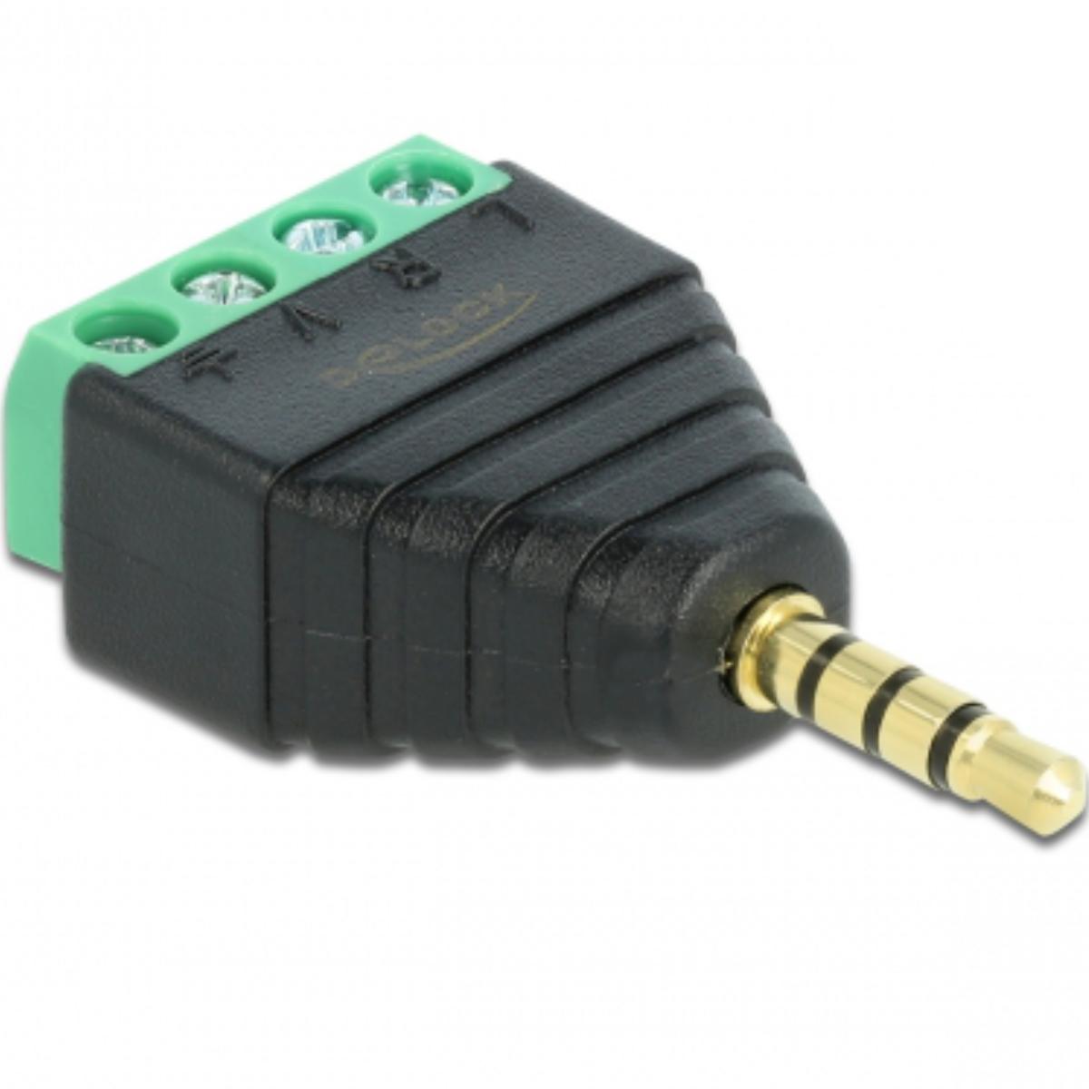 Jack naar schroefaansluiting - Aansluiting 1: Jack 3.5 mm male ...