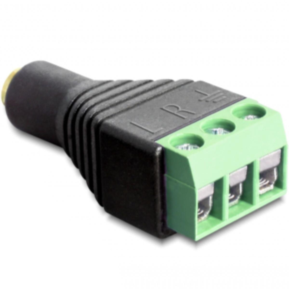 Jack naar schroefaansluiting - Aansluiting 1: Jack Female Aansluiting 2 ...