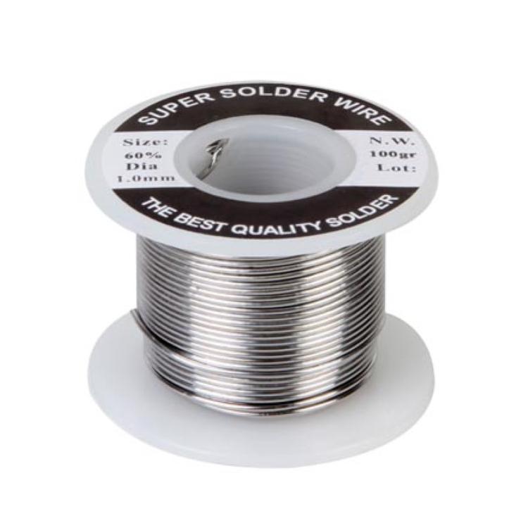 Soldeertin - Materiaal: Tin, lood Smeltpunt: 185°C Diameter: 1 mm Extra ...