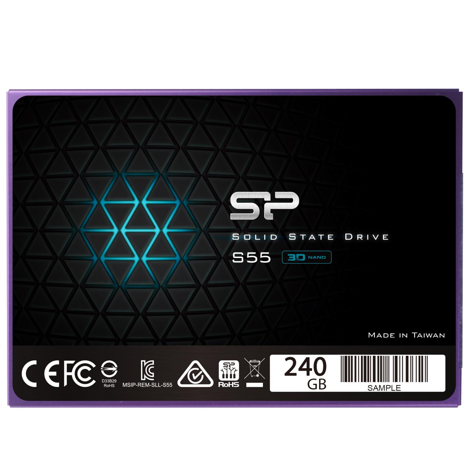 SSD - 2,5'' SATA III - 240 GB - Merk: Silicon Power Power Slim S55 SSD, Interface: SATA III ...