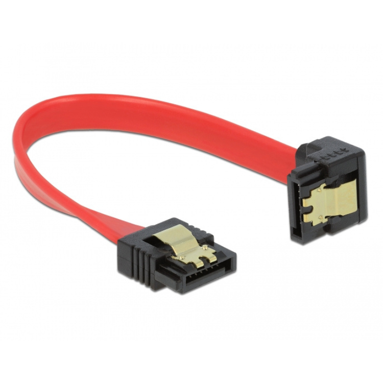 Delock Kabel SATA 6 Gb/s Stecker gerade > SATA Stecker unten gewinkel ...