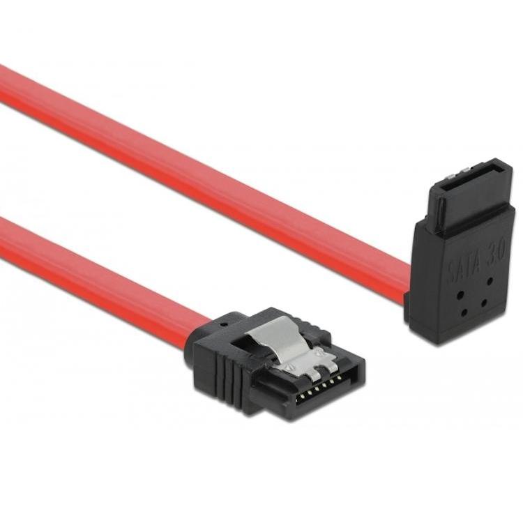 Delock Kabel SATA 6 Gb/s Stecker gerade > SATA Stecker oben gewinkelt ...
