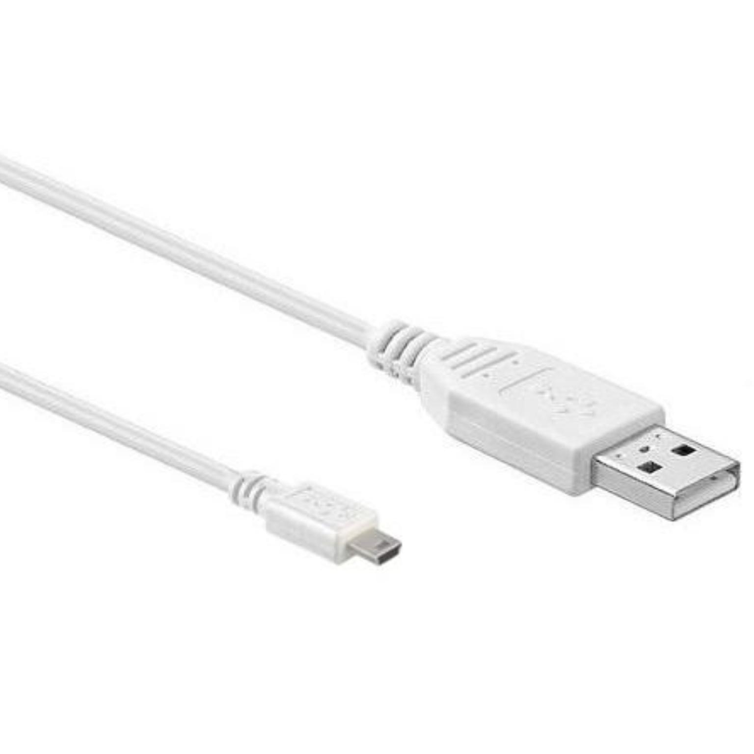 Mini USB naar USB A kabel - 2.0 - Aansluiting 1: USB A male ...