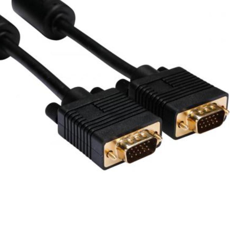 VGA kabel - 5 meter - Extra: Met Ferrietkern, Aansluiting 1: VGA male ...