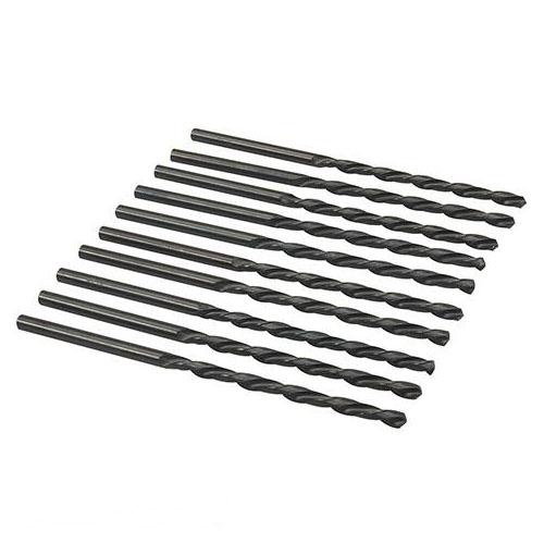 Lange metrische HSS-R boor, 10 pk. - 10 metrische HSS-R boren: dikte: 5 ...