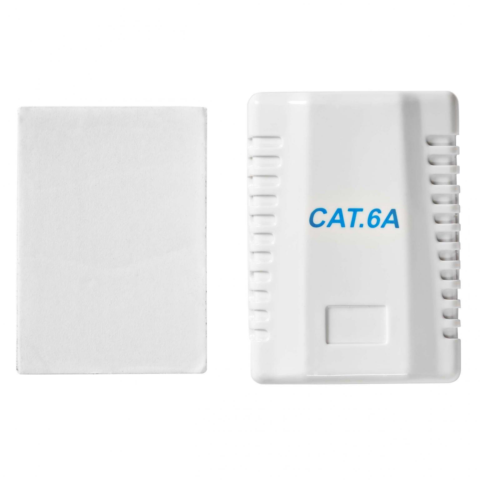 Cat 6 wandcontactdoos - inbouw en opbouw - Soort: Cat 6, Aansluiting 1 ...