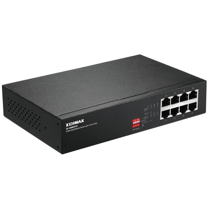 PoE Switch - 8 Poorts - PoE Switch - 8 Poorts, Merk: Edimax ES-1008PH ...