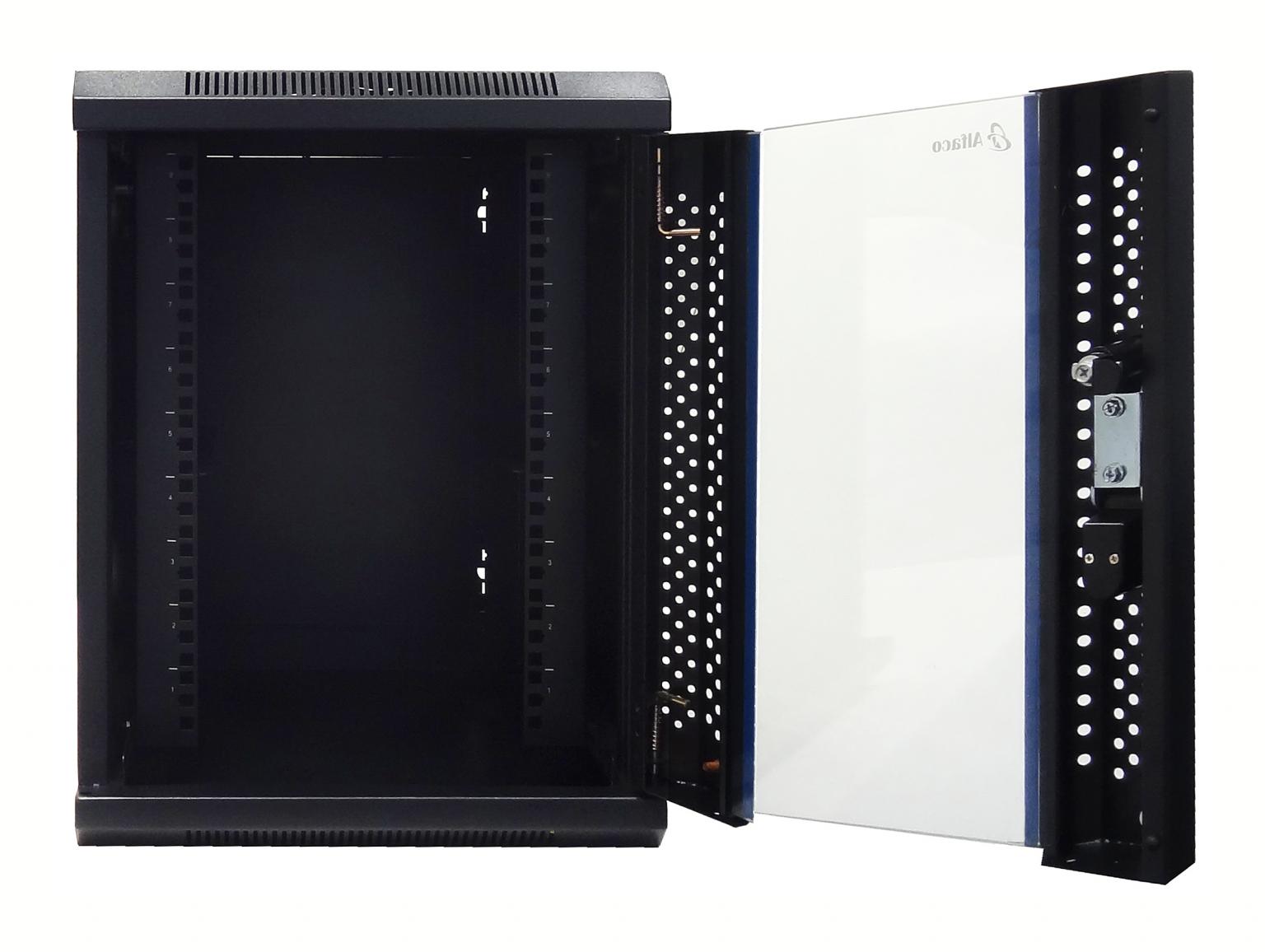 Patchkast - Voordeur: Glas Hoogtemaat: 9U Breedte intern: 10 inch ...