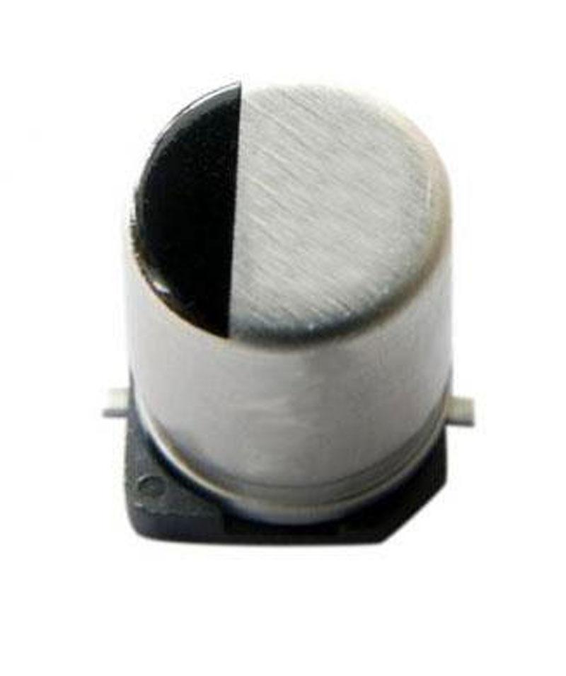 SMD condensator - SMD condensator, Type: Elco Radiaal - 1µF, Spanning ...