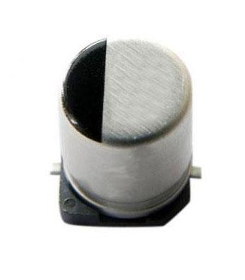 SMD condensator - SMD condensator, Type: Elco Radiaal - 4,7µF, Spanning ...
