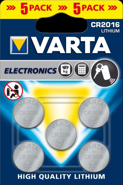 Varta Lithium CR2016 blister 5 - Varta Lithium CR2016 blister 5