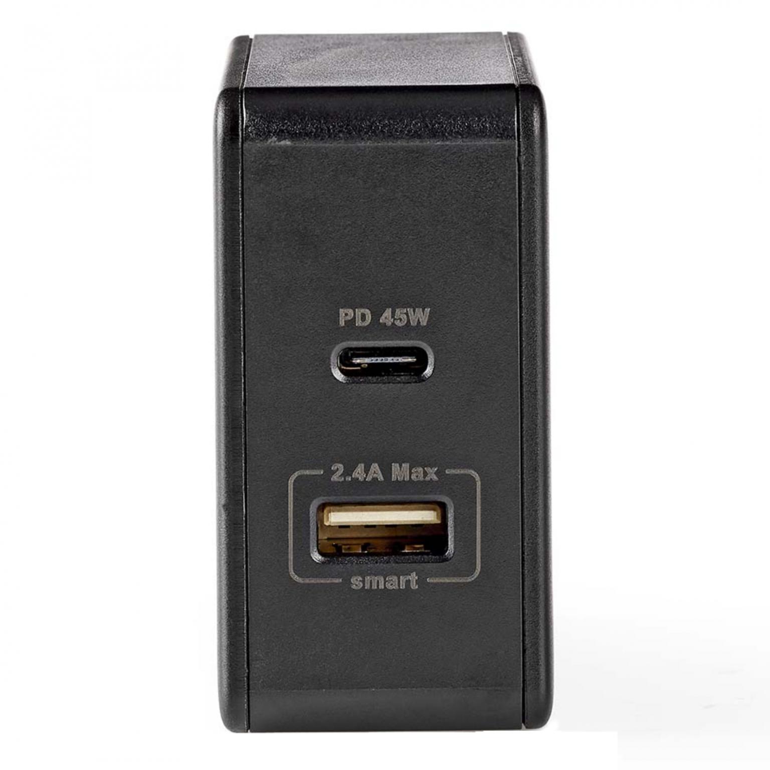 USB oplader - Aansluiting 1: Euro stekker male Aansluiting 2: 4x USB A ...