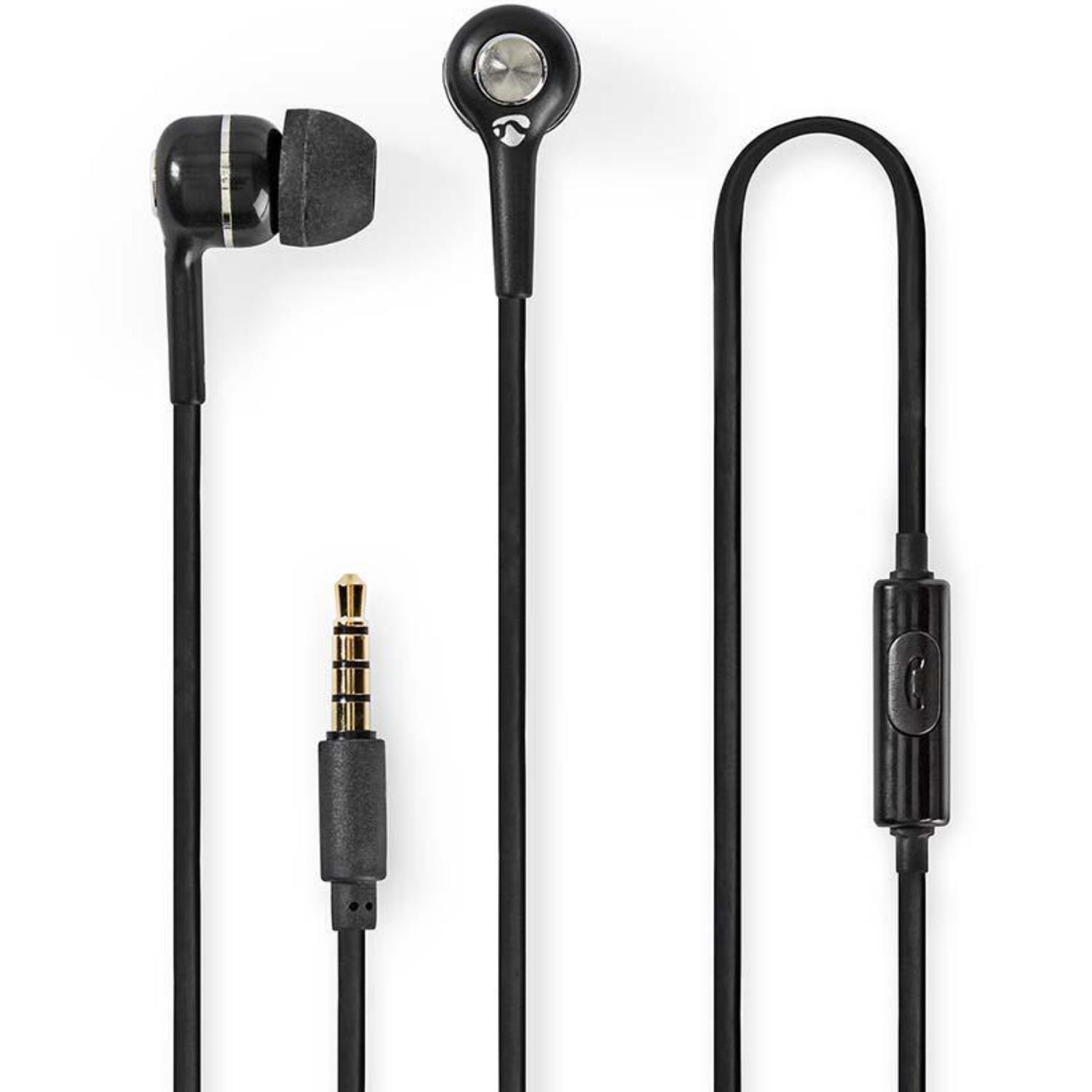 Wired Headphones | 1.2m Round Cable | In-Ear | Built-in Microphone ...