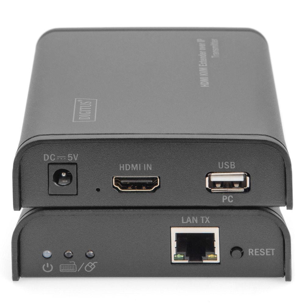 HDMI KVM IP verlengset - Aansluiting 1: 2x DC stekker female ...