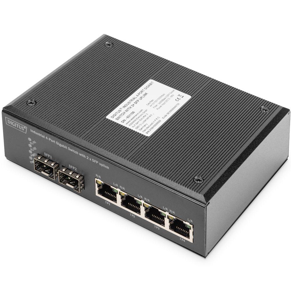 Internet switch - Aansluiting 1: 4x RJ45 female Aansluiting 2: DC ...