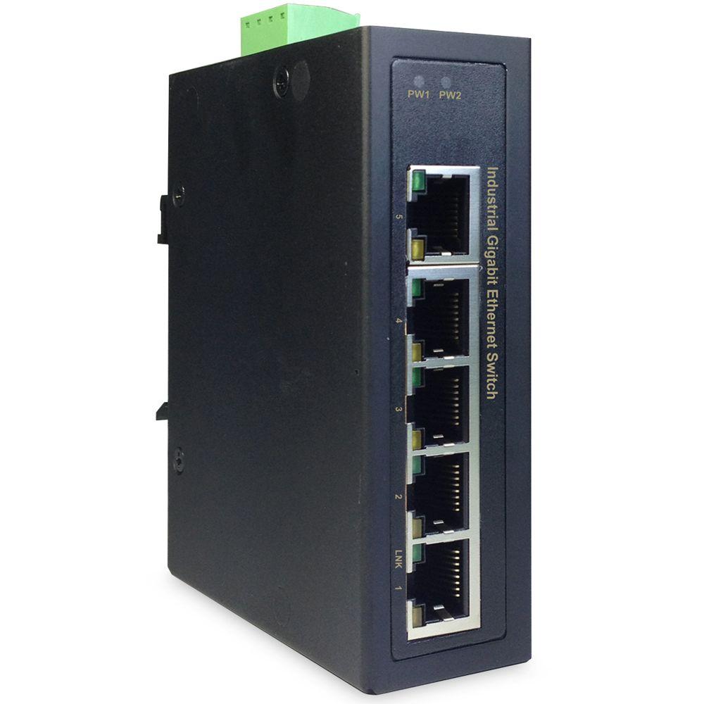 Internet switch - Aansluiting 1: 5x RJ45 female Aansluiting 2: DC ...