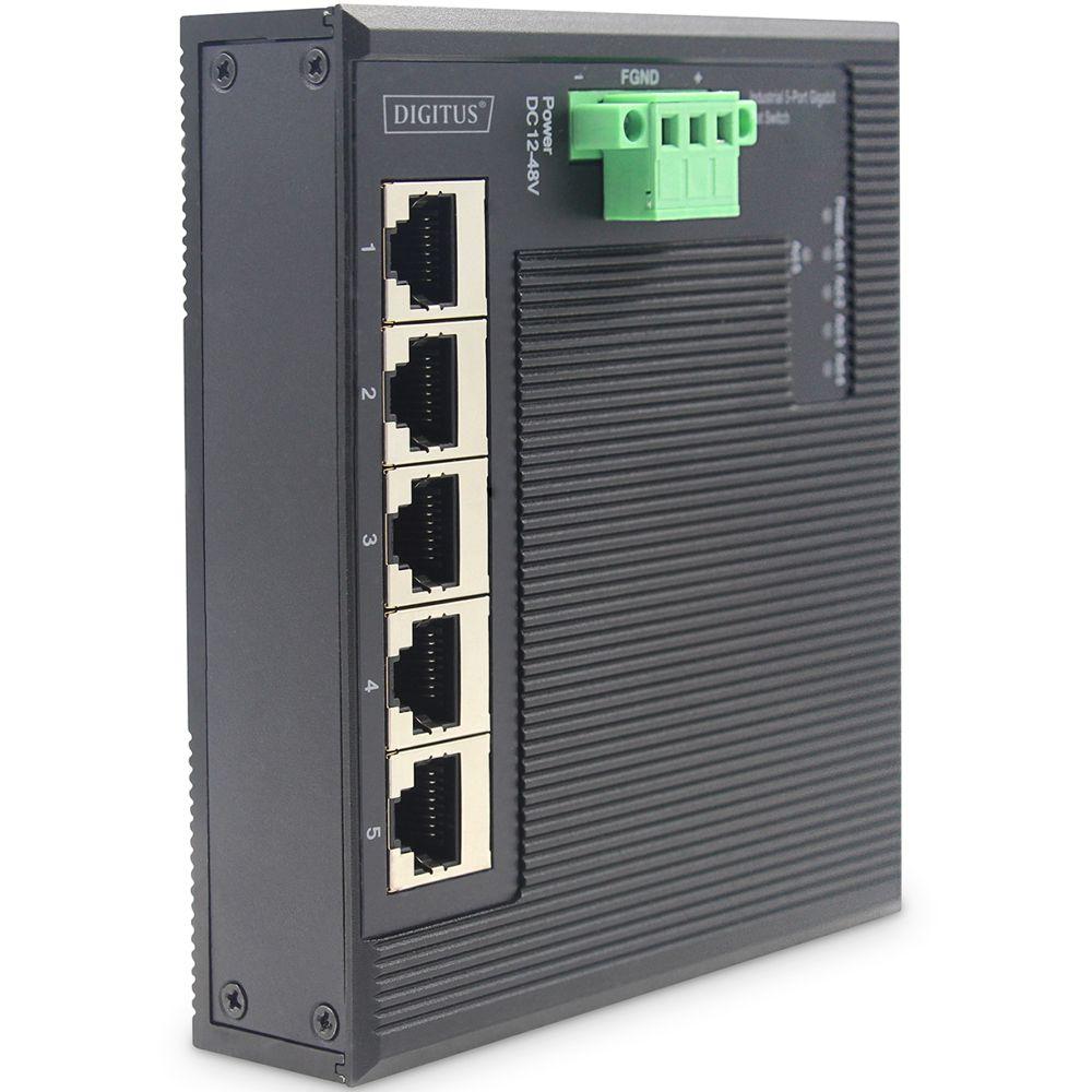 Internet switch - Aansluiting 1: 5x RJ45 female Aansluiting 2: DC ...