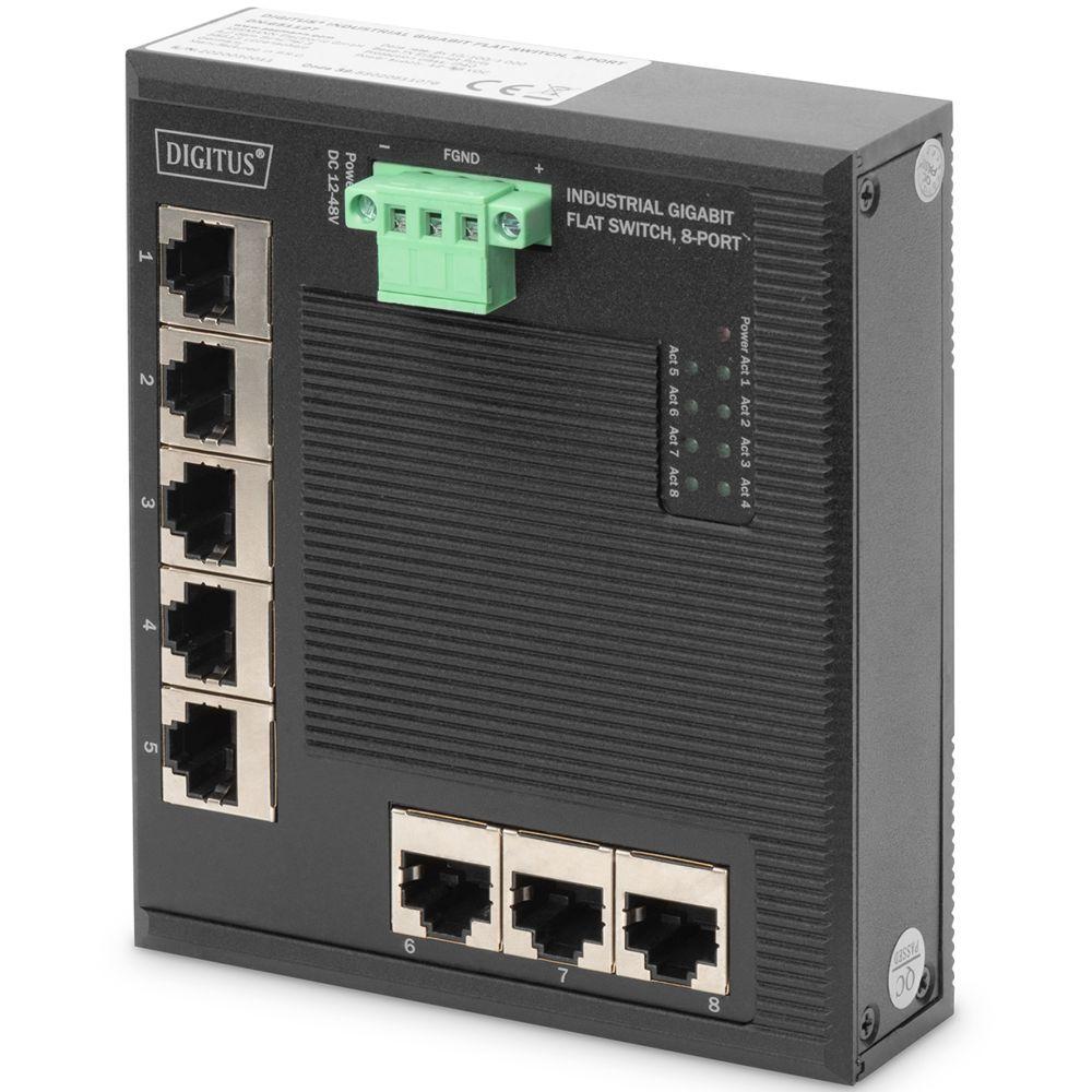 Internet switch - Aansluiting 1: 8x RJ45 female Aansluiting 2: DC ...