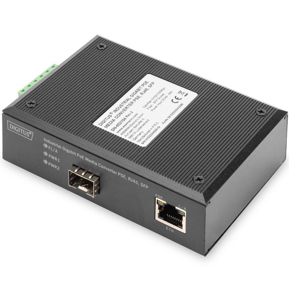 Mediaconverter - Aansluiting 1: RJ45 female Aansluiting 2: SFP female ...