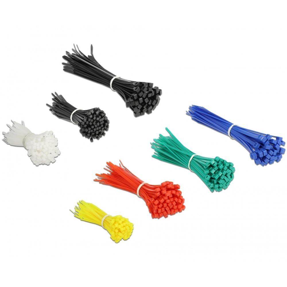 Tiewrap kabelbinder set - Breedte: 9 mm Lengte: 190 mm Materiaal: Nylon ...