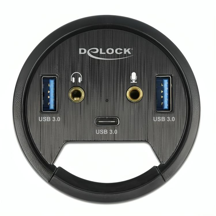 Delock 3-poorts hub, 1x USB-C, 2x USB-A - Versie: 3.2 Gen 1x1 ...