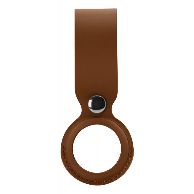 Apple AirTag sleutelhanger - Merk: Xccess Materiaal: Leder Kleur: Bruin