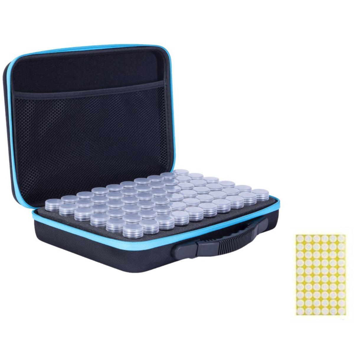Sorteerdoos - Aantal vakken: 60 Kleur: Blauw Extra: Incl. stickervel ...