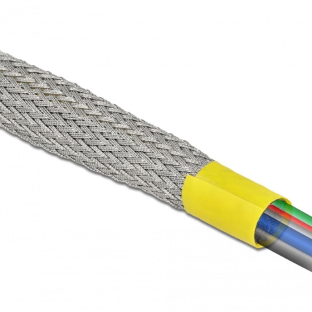 Delock gevlochten kous voor EMC-afscherming uitbreidbaar 2 m x 15 mm ...