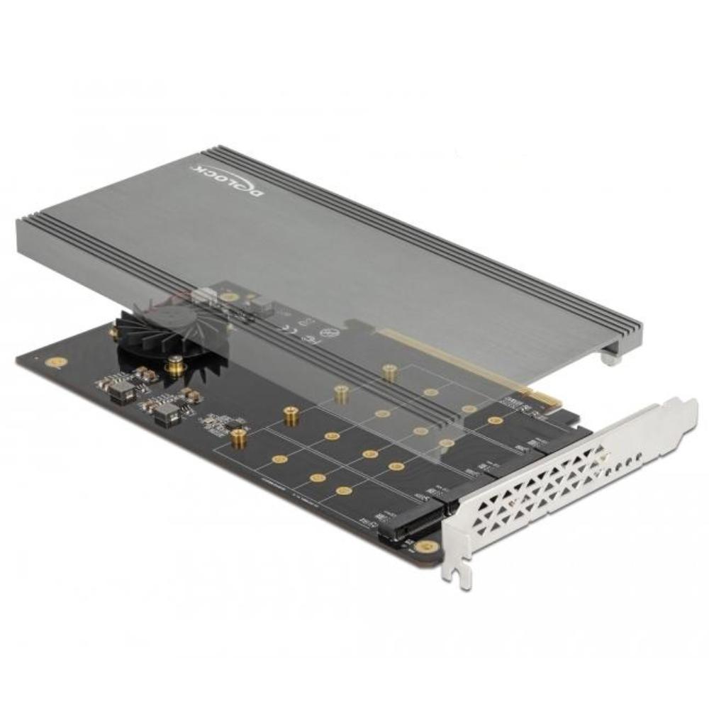 PCI express kaart - PCI kaart: 4x 67p M.2 key M-slot Interface: PCle ...