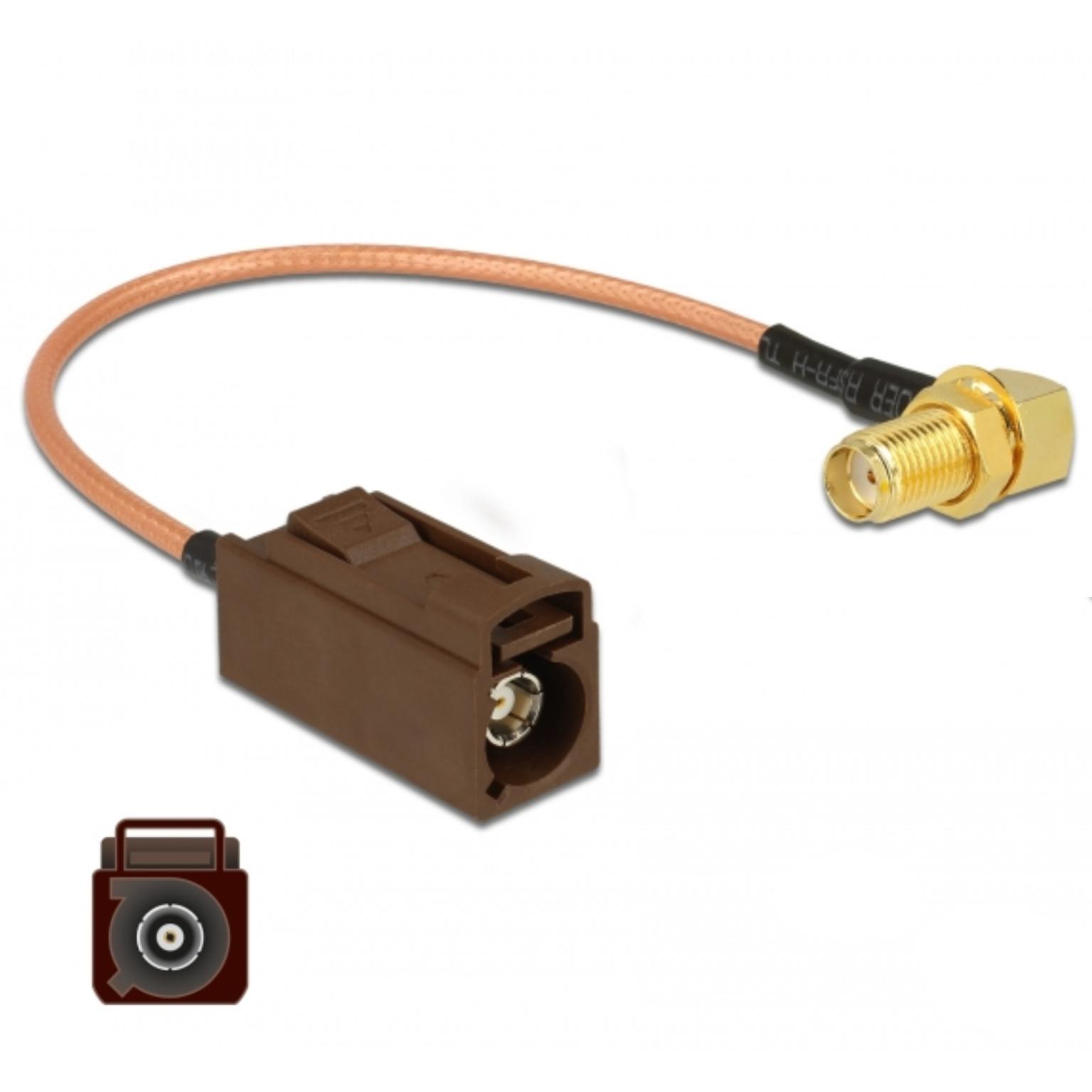 Antennekabel - Kabeltype: RG-316 Aansluiting 1: FAKRA C female Aansluiting 2: FAKRA C female ...