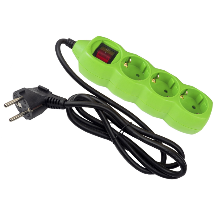 Stekkerdoos - Aansluiting 1: 1x Type F male Aansluiting 2: 3x Type F ...