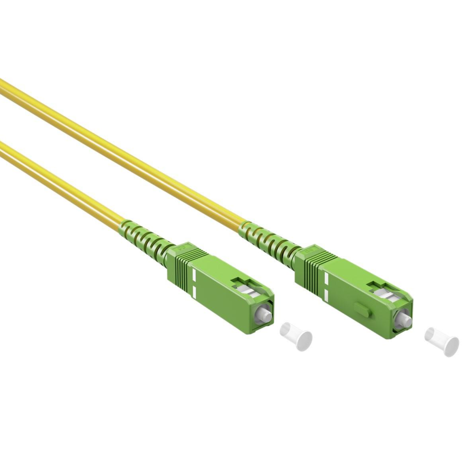 Simplex Jumper SC/SC, 9/125æ, 0.5 m, LSZH, OS2, yellow - Fiber: I-VH 1E ...