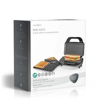 Multi grill | Grill / Sandwich / Waffle | 900 W | 28 x 15 cm - Deze ...