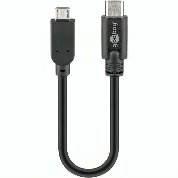 USB C naar micro USB B adapter - Versie: 2.0 - HighSpeed Aansluiting 1 ...
