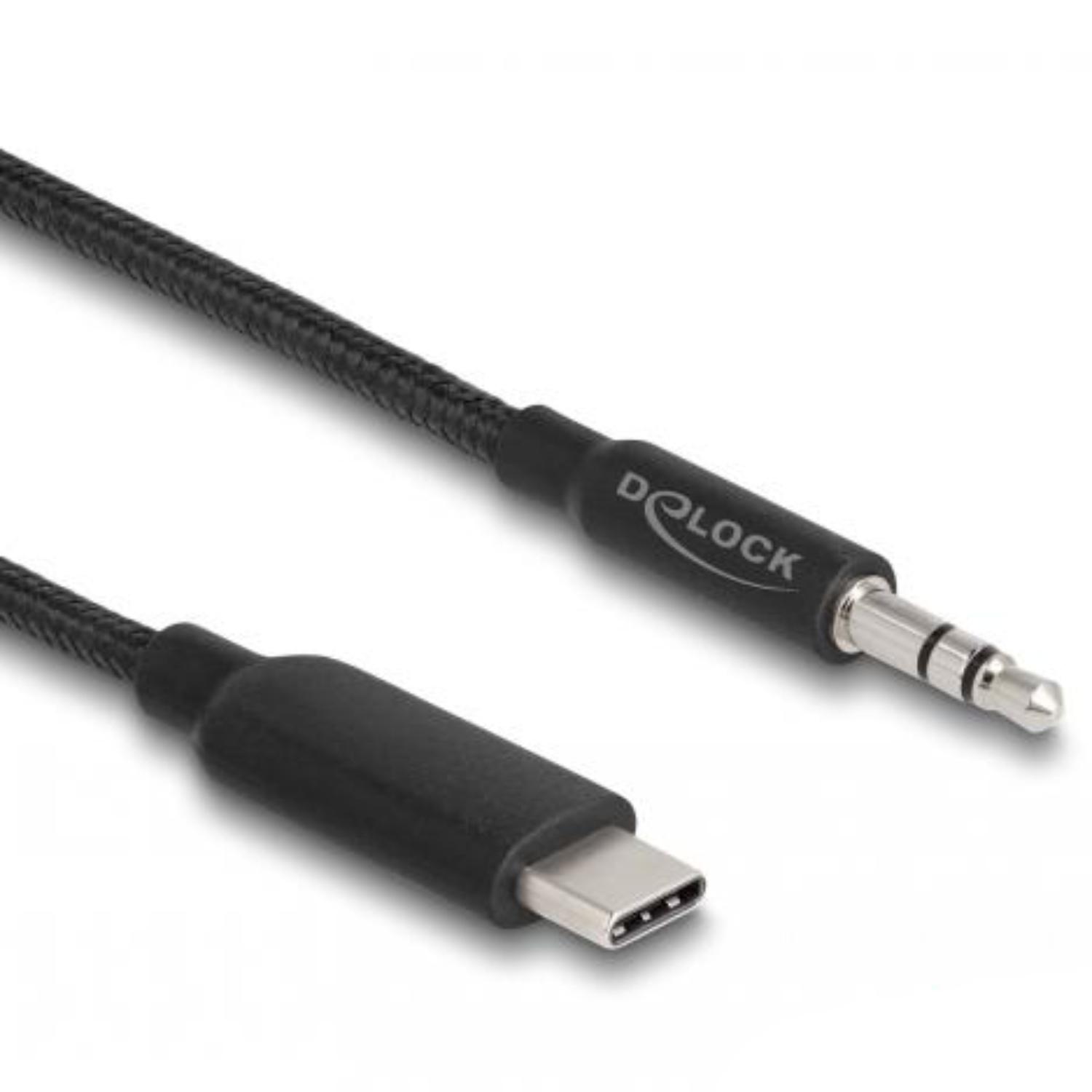 Delock Audio-stereokabel USB Type-C™-stekker naar jackplug 3,5 mm 3 ...