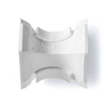 Kabelmanagement | Buis | In de hoek | 1 Stuks | PVC | Wit - Hoekstuk ...