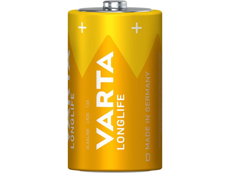 Varta Battery Alkaline, Mono, D, LR20, 1.5V - Longlife, Blister (4-Pack ...