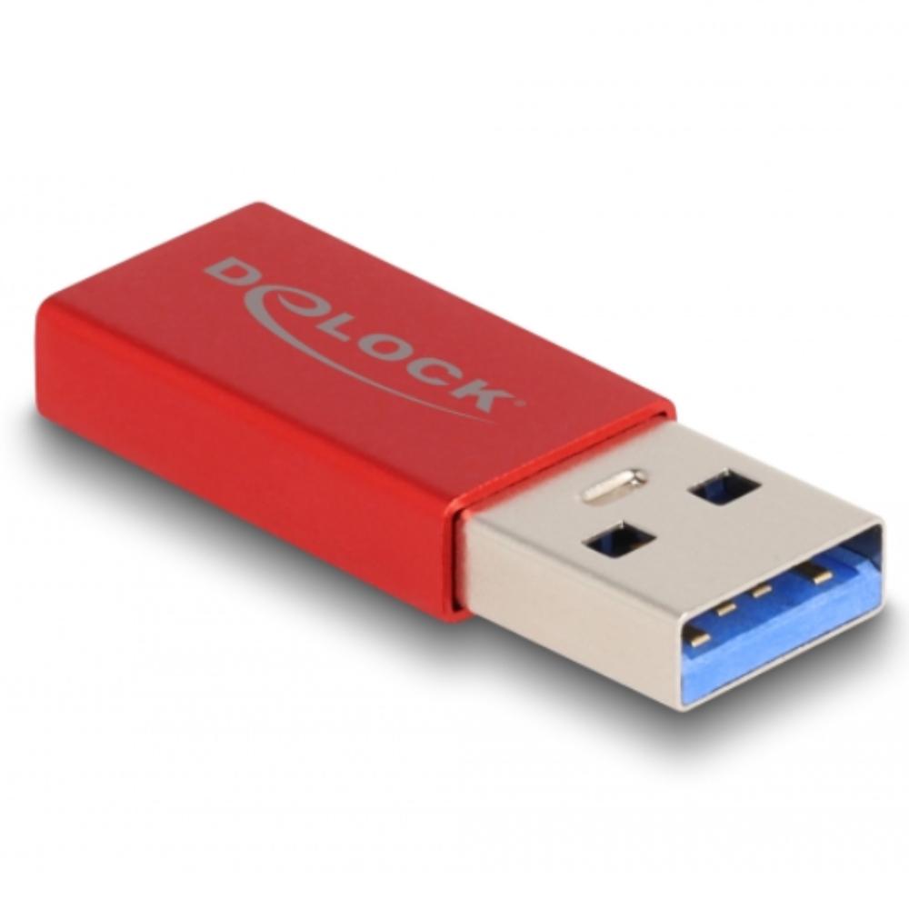 USB C naar USB A Adapter - Versie: USB 3.2 Gen 1 Aansluiting 1: USB C ...