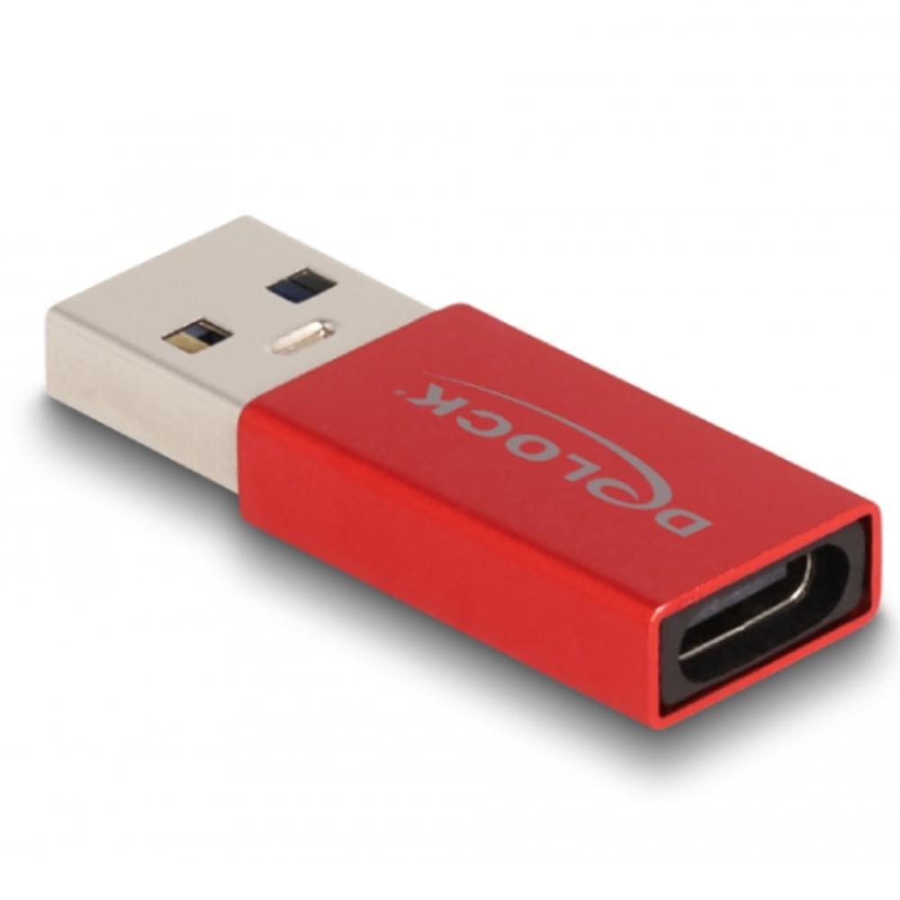 USB C naar USB A Adapter - Versie: USB 3.2 Gen 1 Aansluiting 1: USB C ...