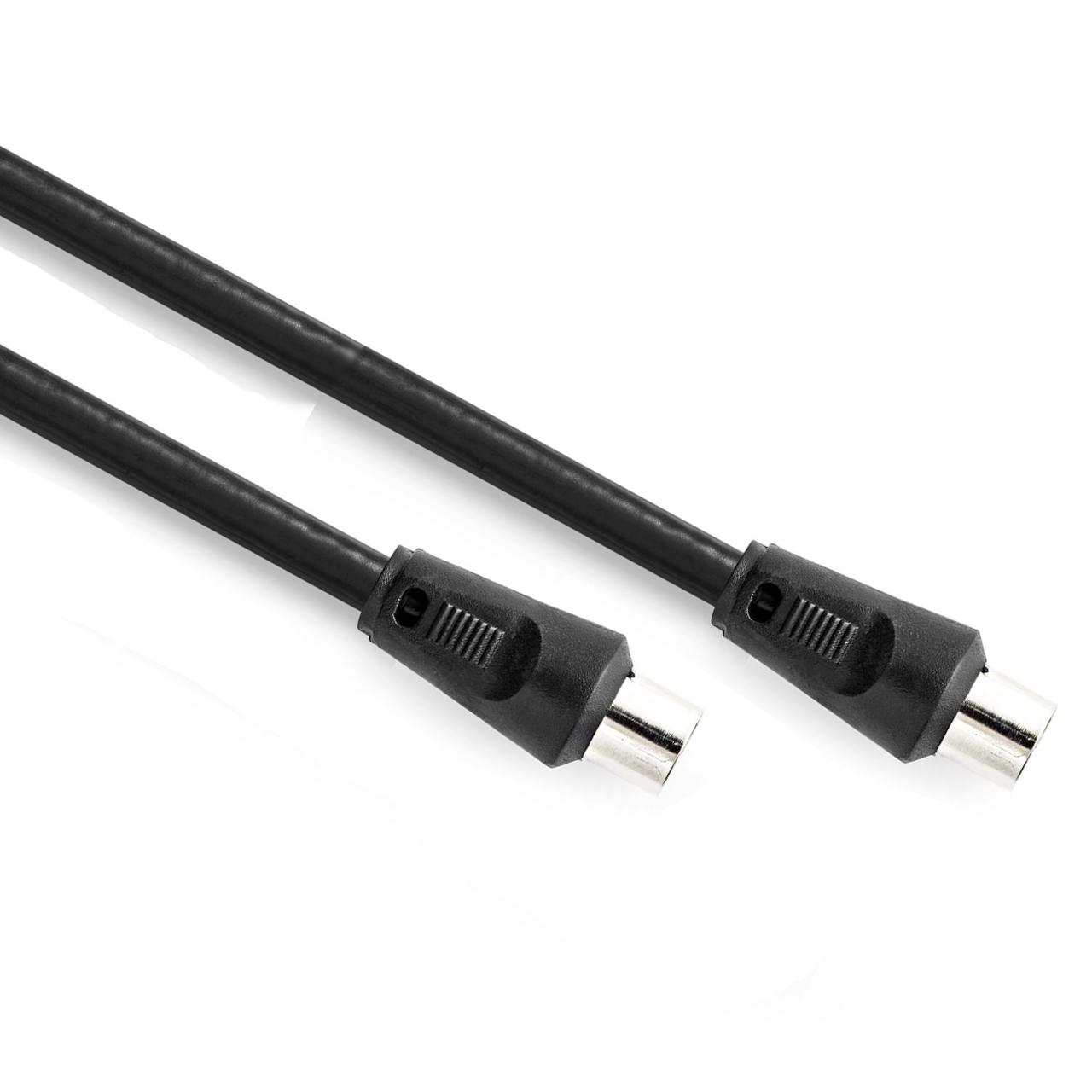 Coax verlengkabel - Aansluiting 1: IEC male Aansluiting 2: IEC male ...