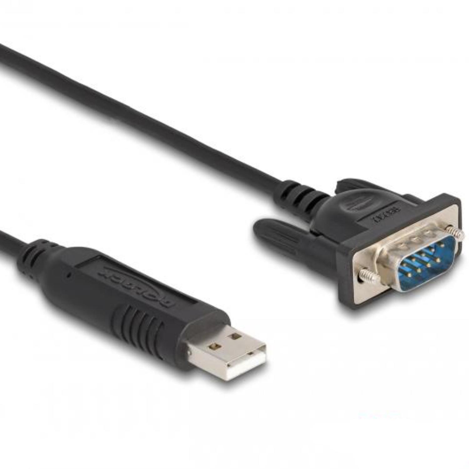 Delock USB 2.0 naar seriële RS-232-adapter met compacte seriële ...