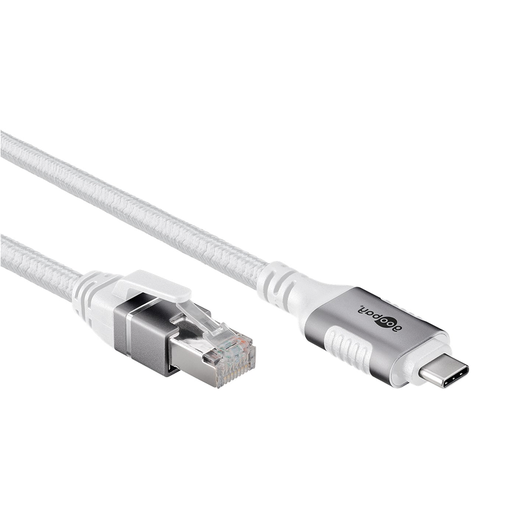 USB naar ethernet kabel - Aansluiting 1: USB C male Aansluiting 2: RJ45 ...