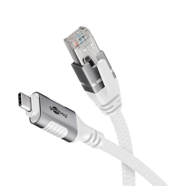 USB naar ethernet kabel - Aansluiting 1: USB C male Aansluiting 2: RJ45 ...