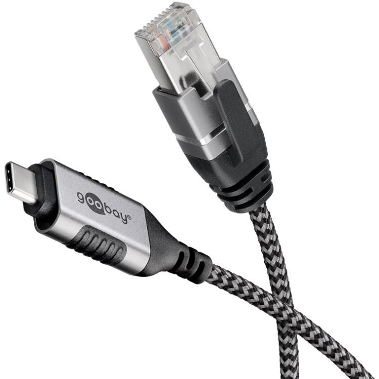 USB naar RJ45 ethernet slim kabel - Type: Cat 6 Aansluiting 1: USB C ...